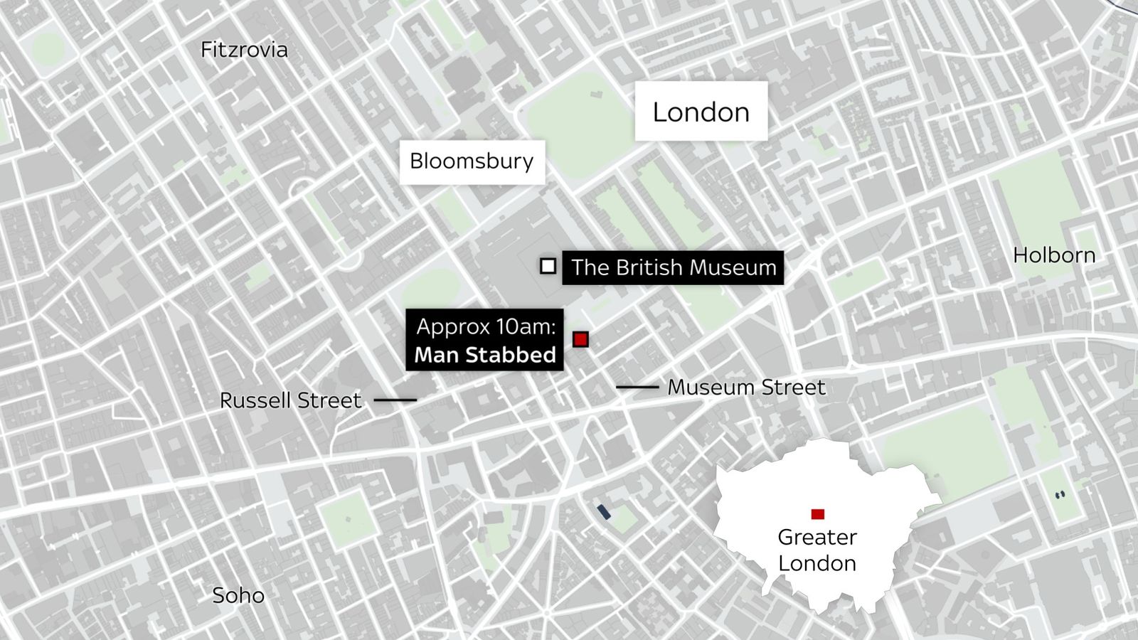 Man arrested after stabbing near British Museum | Breaking News News ...