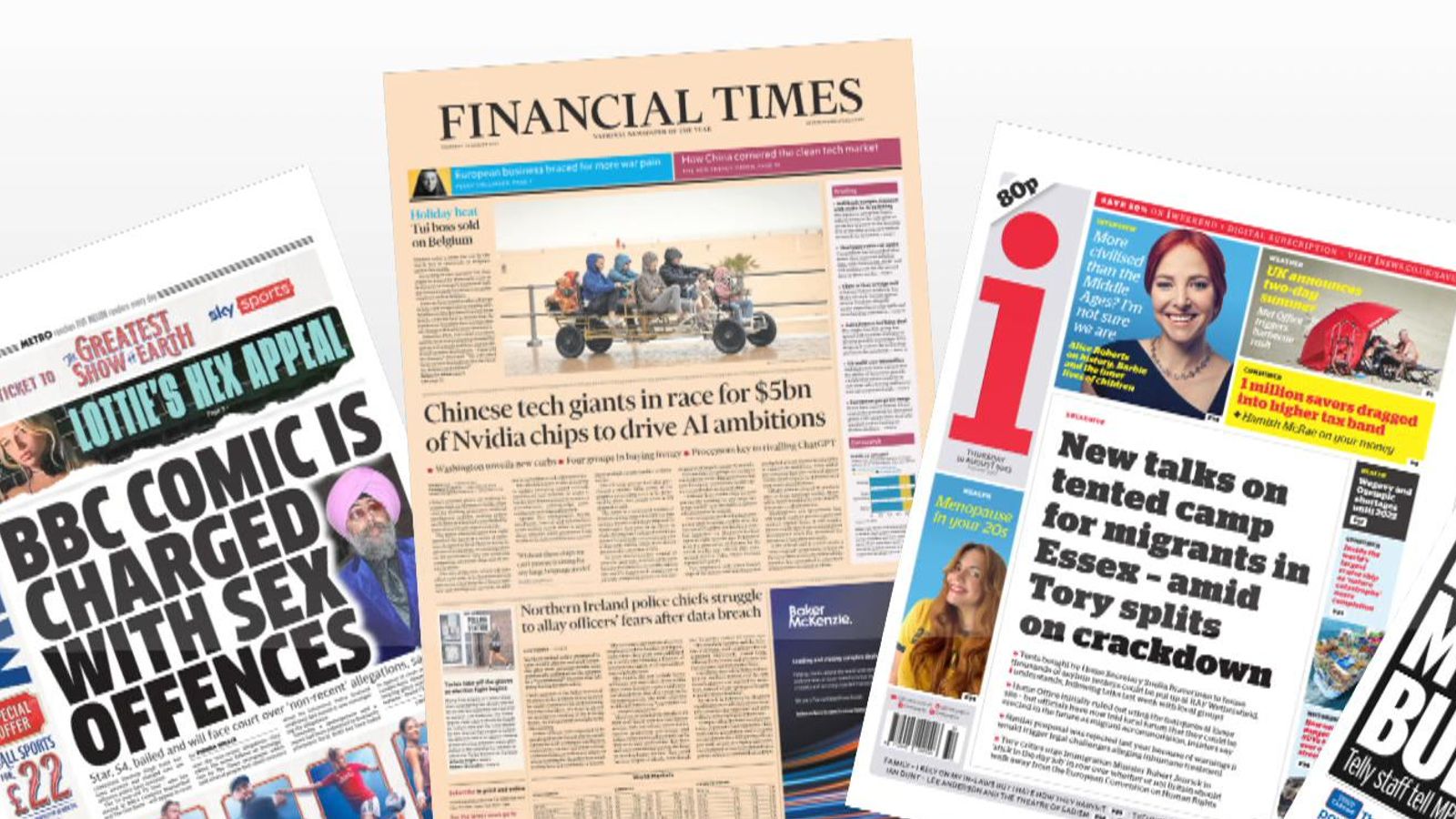 Thursday's national newspaper front pages | UK News | Sky News