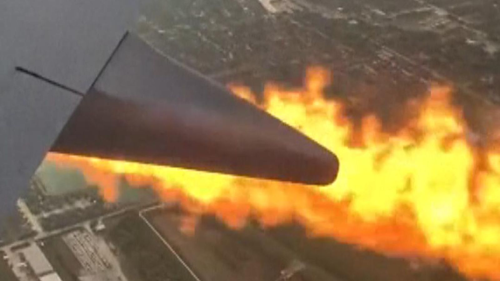 Plane engine catches fire mid-flight between US and Mexico | World News ...