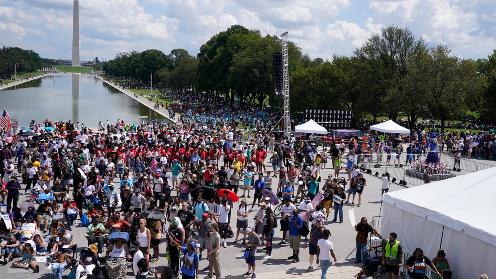 Thousands convene for 60th anniversary of Martin Luther King Jr's March ...