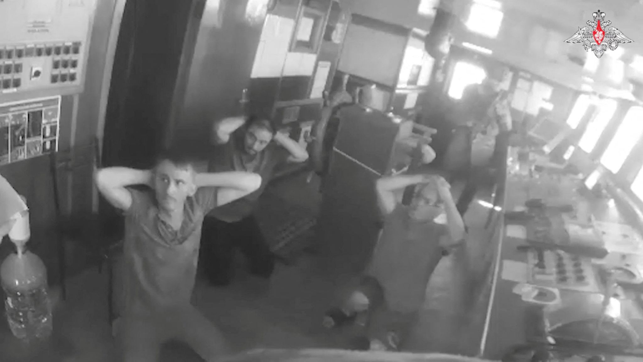 Armed Russian inspection of Black Sea cargo ship shown on video as ...
