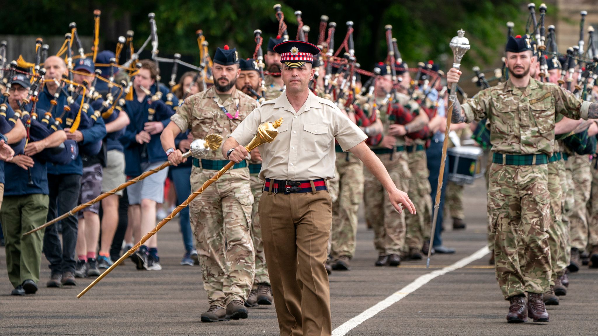 Princess Anne watches Royal Edinburgh Military Tattoo rehearsal and ...
