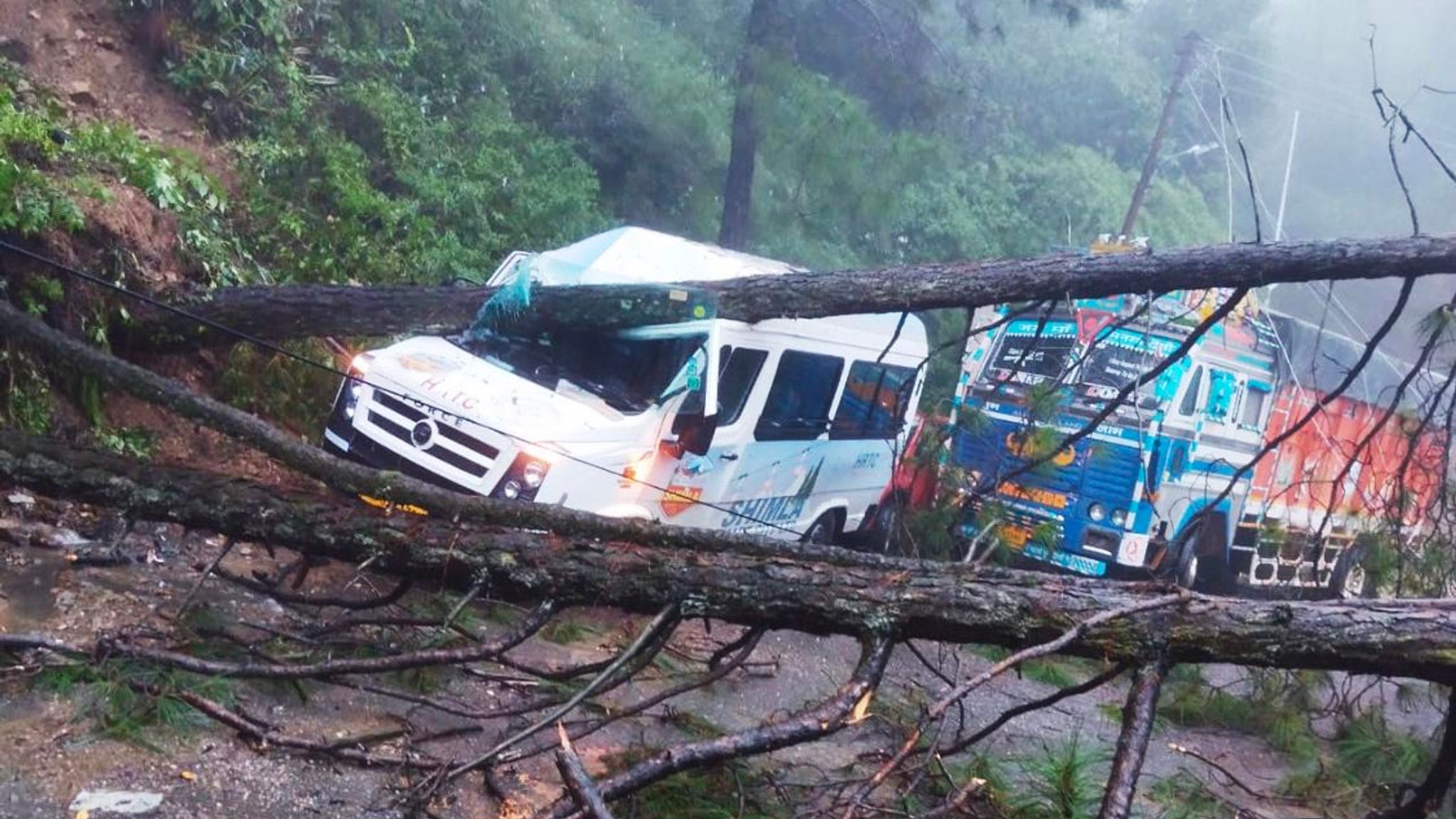 India monsoon: At least 33 dead as heavy rain triggers floods and landslides in Himalayas ...