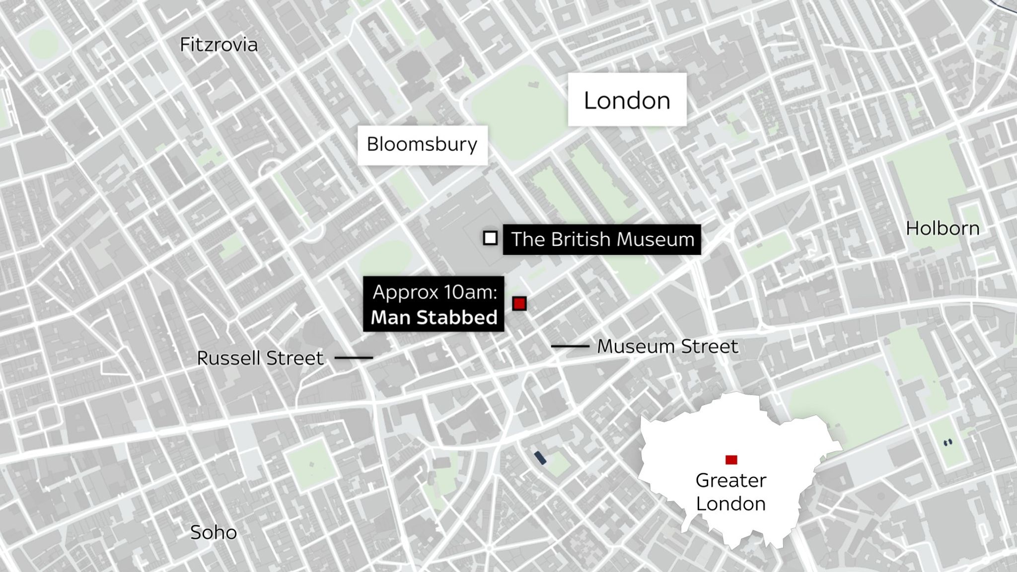 Man arrested after stabbing near British Museum | Breaking News News ...