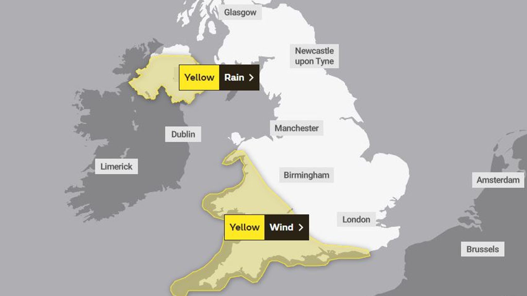 Storm Antoni: 'Danger to life' warning as heavy rain and strong winds ...