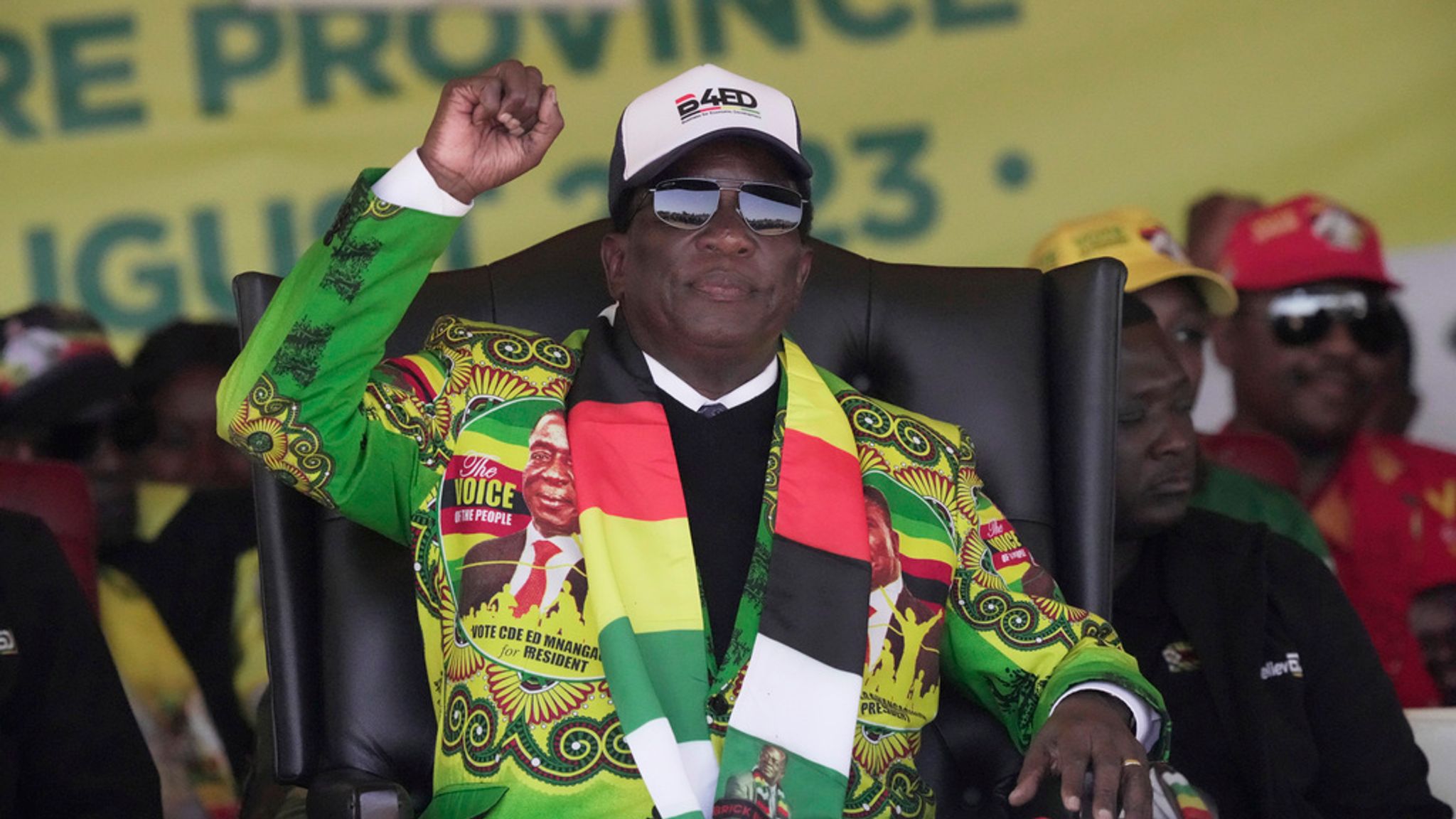 Emmerson Mnangagwa re-elected president of Zimbabwe - but opposition ...