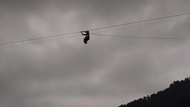 Pakistan: All eight people rescued from broken cable car dangling 274m ...