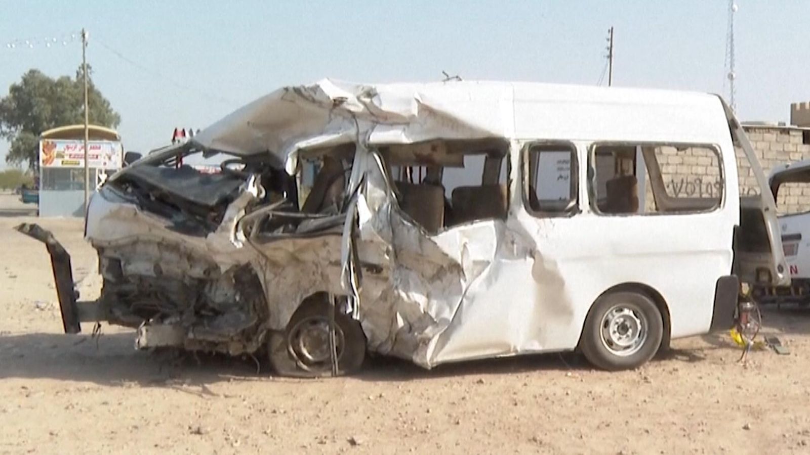 Iraq: Religious pilgrims killed in bus crash | World News | Sky News