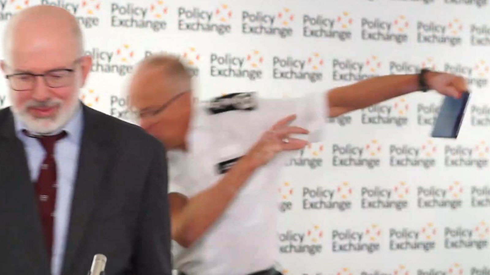 'Mind the step': Watch moment Met Police Commissioner stumbles at ...