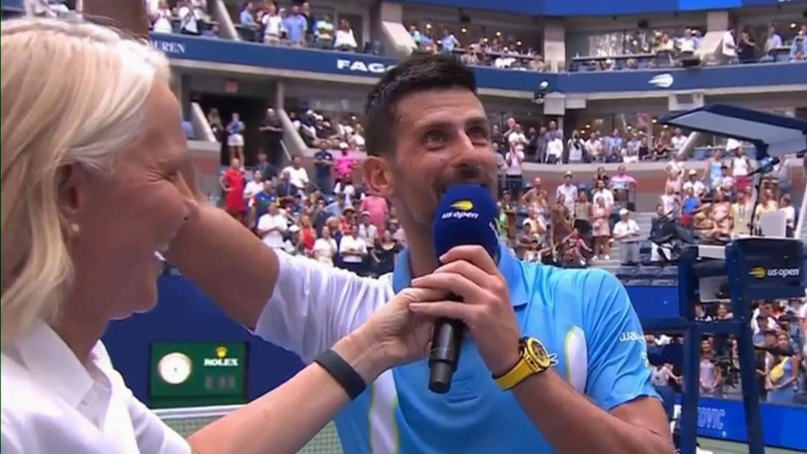US Open: Novak Djokovic sings Beastie Boys with fans after making it ...