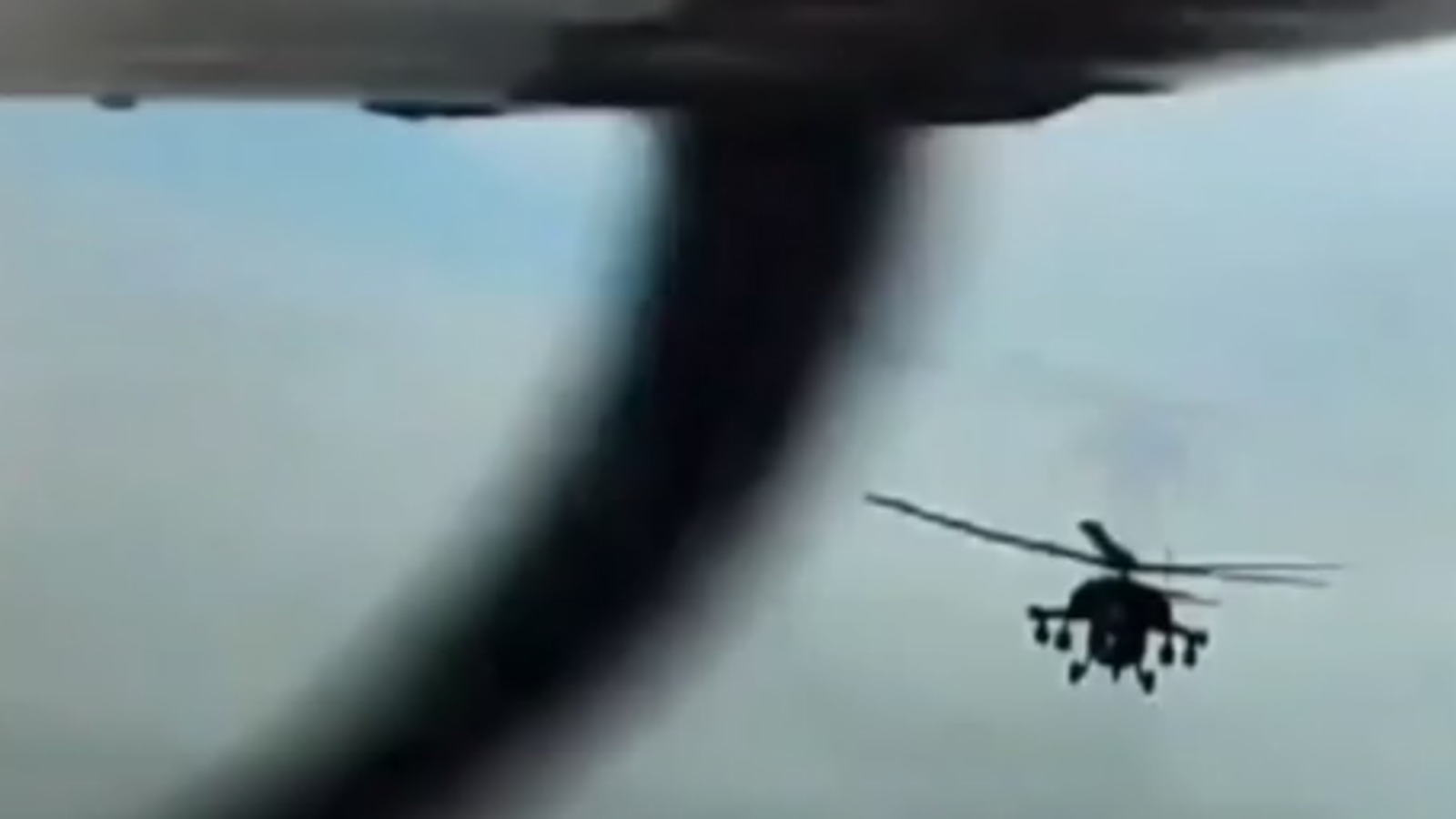 Footage shows Ukrainian drone escaping after chase with Russian helicopters and aircraft | World ...