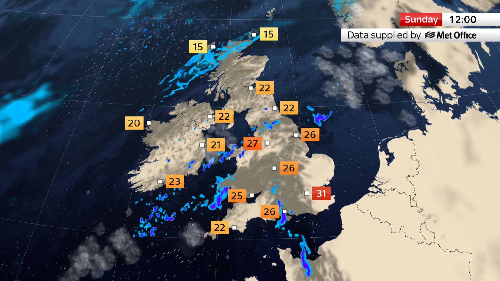 UK weather: Heatwave to reach dramatic climax today - with yellow ...