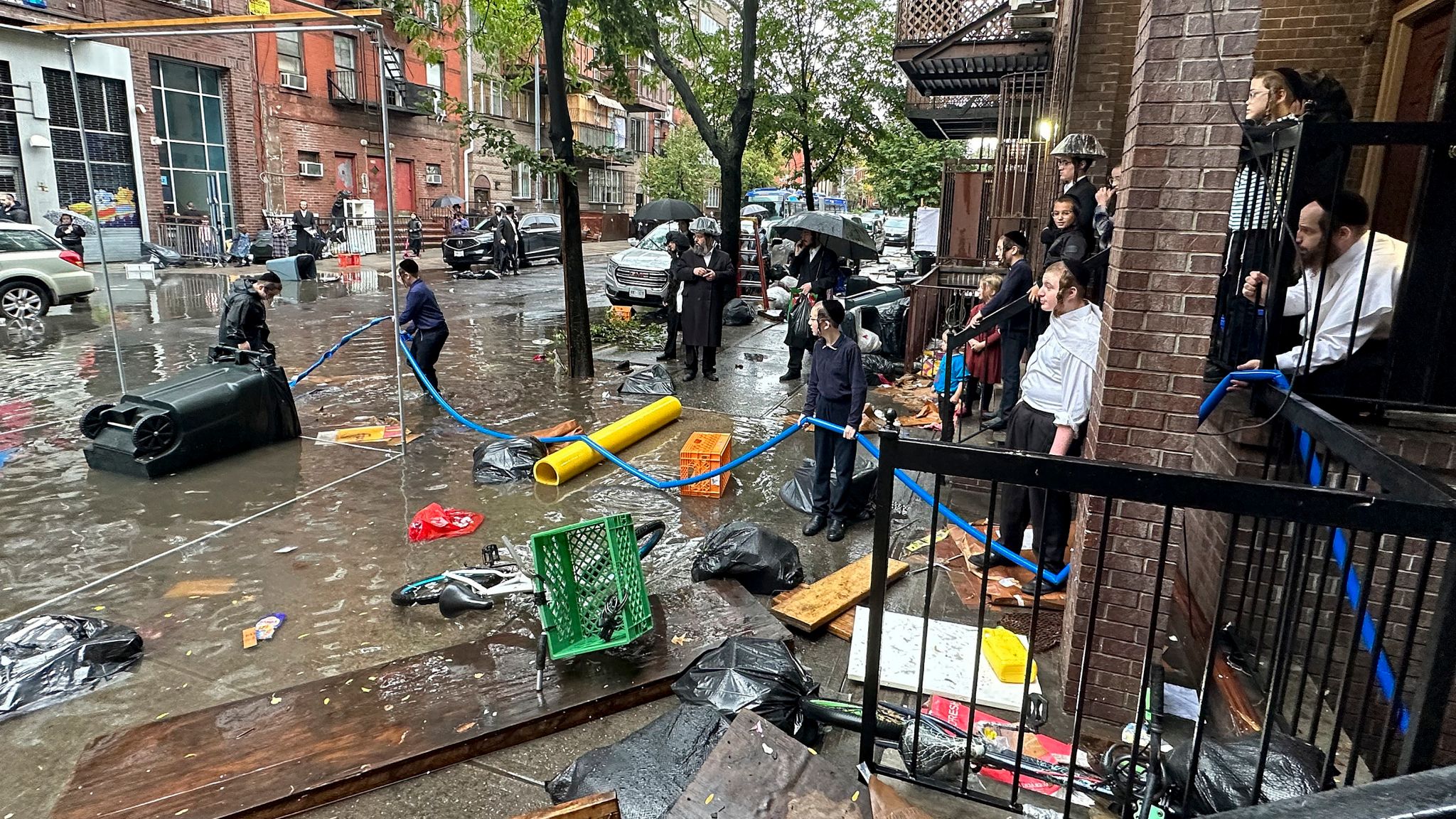 New York flooded as city's infrastructure struggles to cope with ...