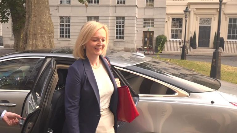 Liz Truss arrives at Institute for Government ahead of speech on faster ... Liz Truss arrives at Institute for Government ahead of speech on faster ...