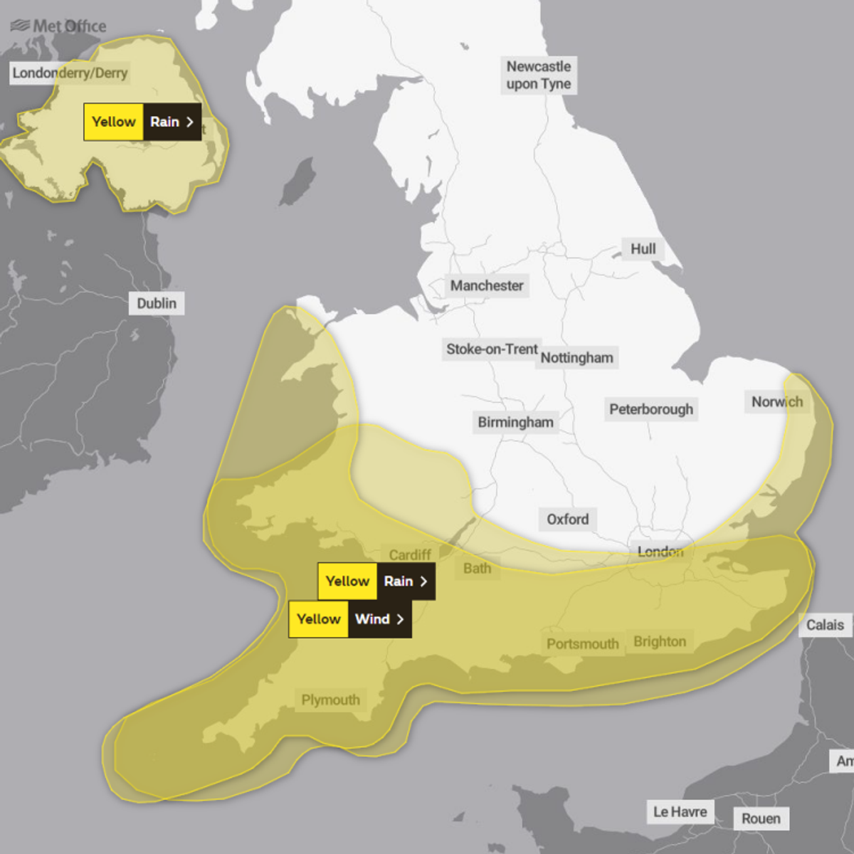 UK weather: Storm Ciaran to bring 'nasty' weather with 80mph gusts and ...