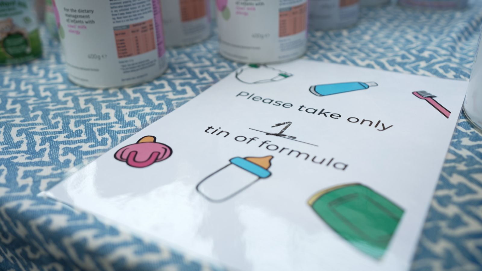 Inside the baby banks rationing formula milk to one tin per family each ...