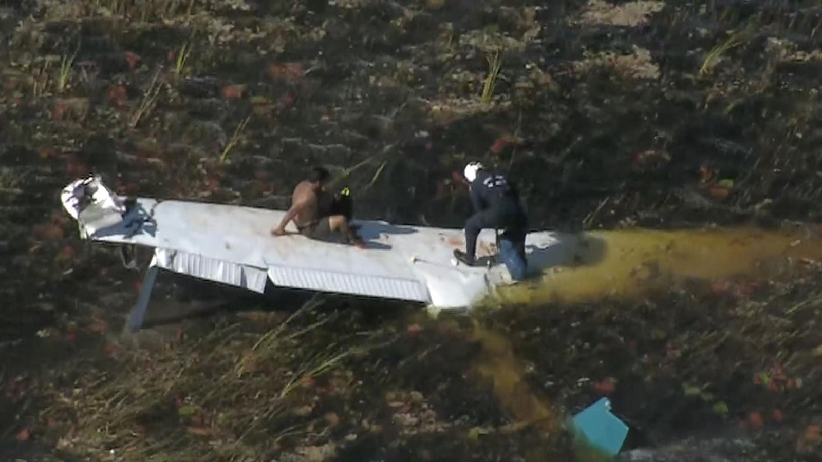 Florida Man Rescued After His Small Plane Crashed In Everglades