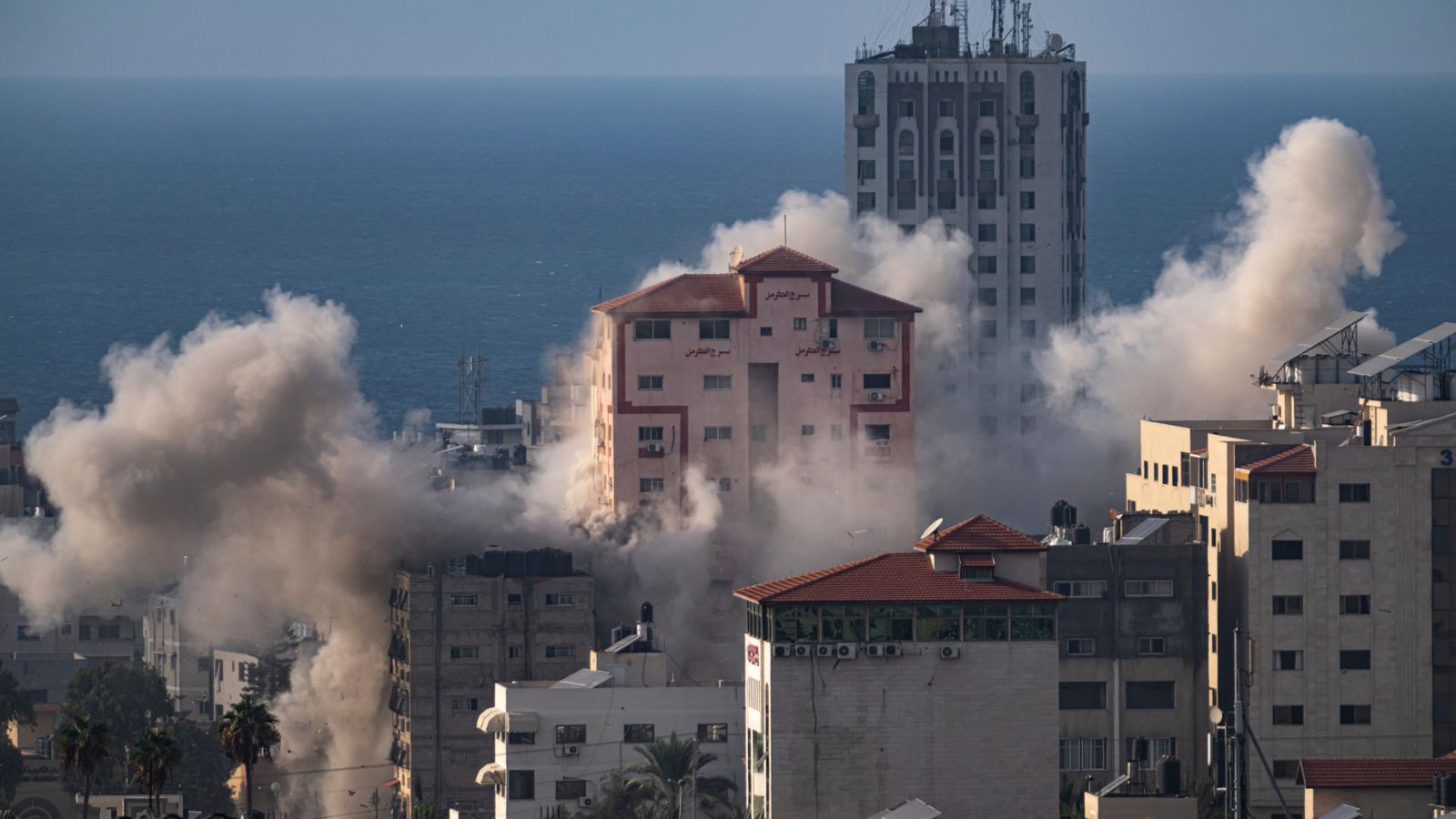 Satellite images show Gaza reduced to rubble after Israeli strikes ...