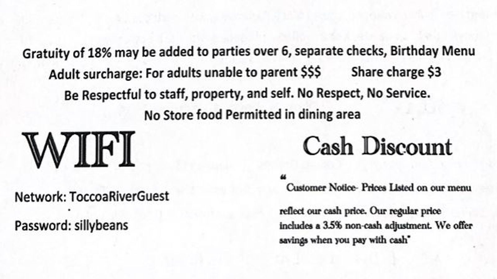 Restaurant charges extra £40 to 'adults unable to parent' their ...