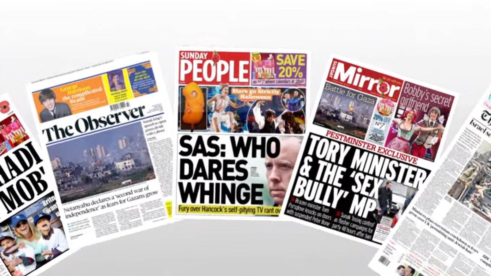 Press Preview: Sunday's papers | UK News | Sky News