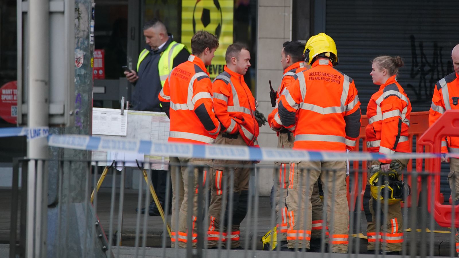 Manchester crash: Driver arrested after bus smashes into city centre ...