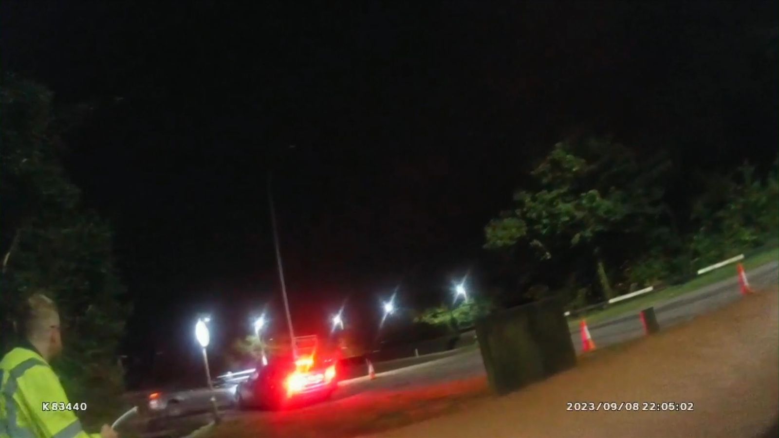 Driver Smashes Into Police Car At Scene Of Fatal Collision Uk News