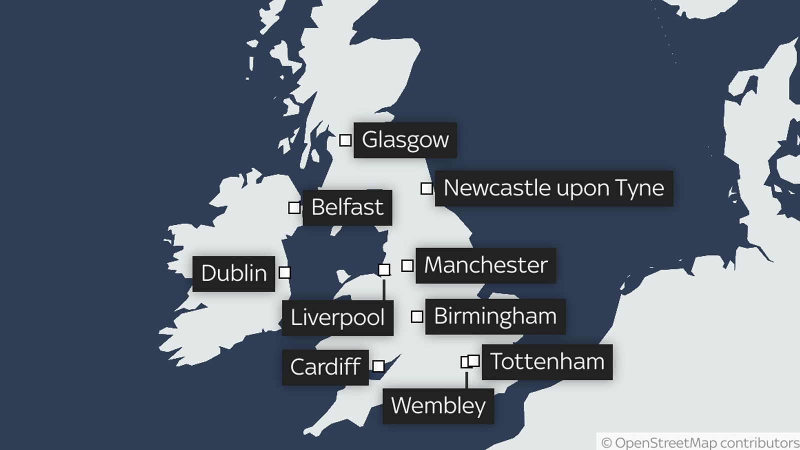Euro 2028: UK and Ireland win bid to host football tournament - these ...