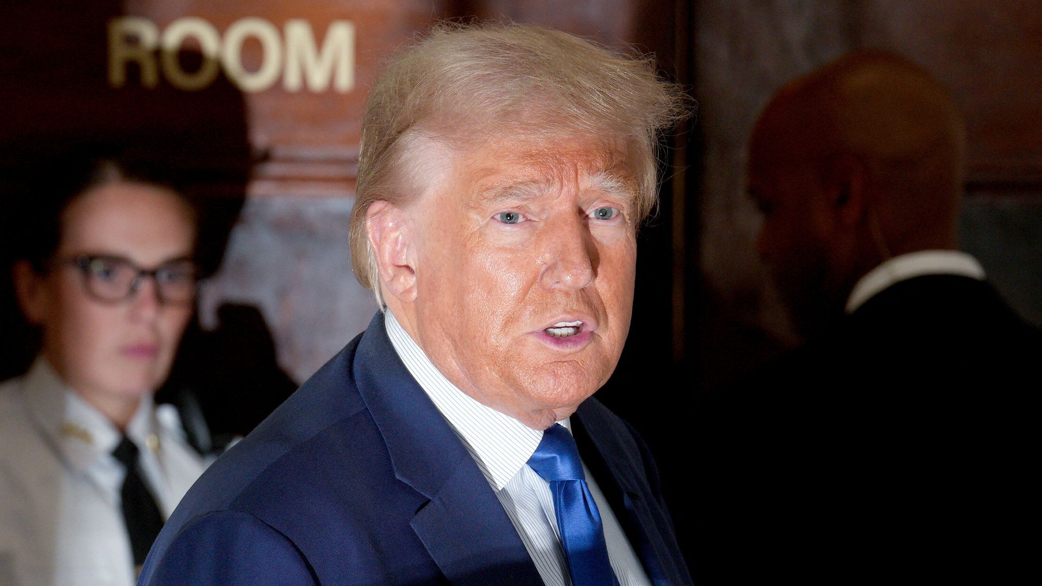 Trump fined $10,000 - before storming out of courtroom | US News | Sky News Trump fined $10,000 - before storming out of courtroom | US News | Sky News