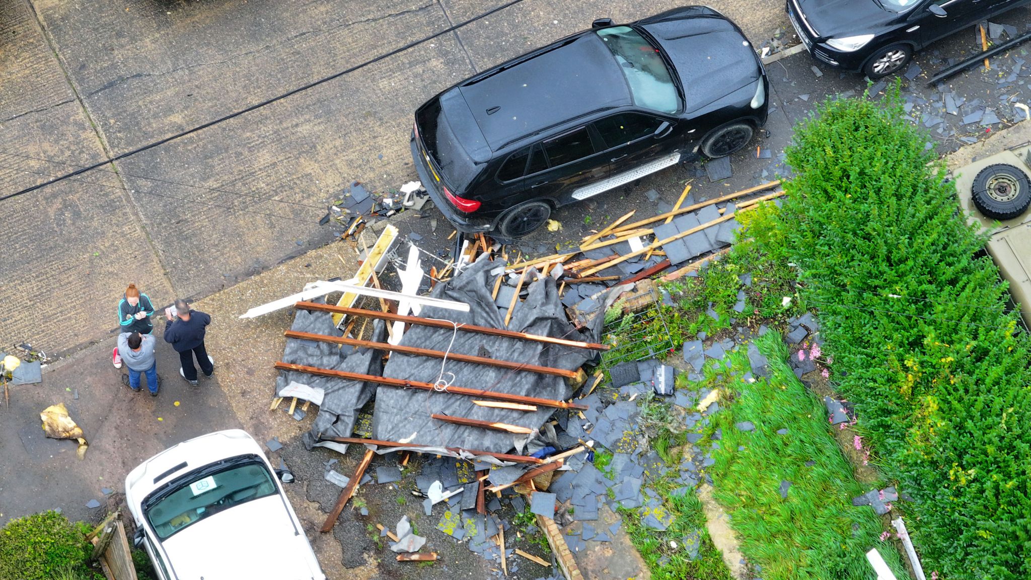 Tornado rips off roof in Littlehampton, West Sussex | UK News | Sky News