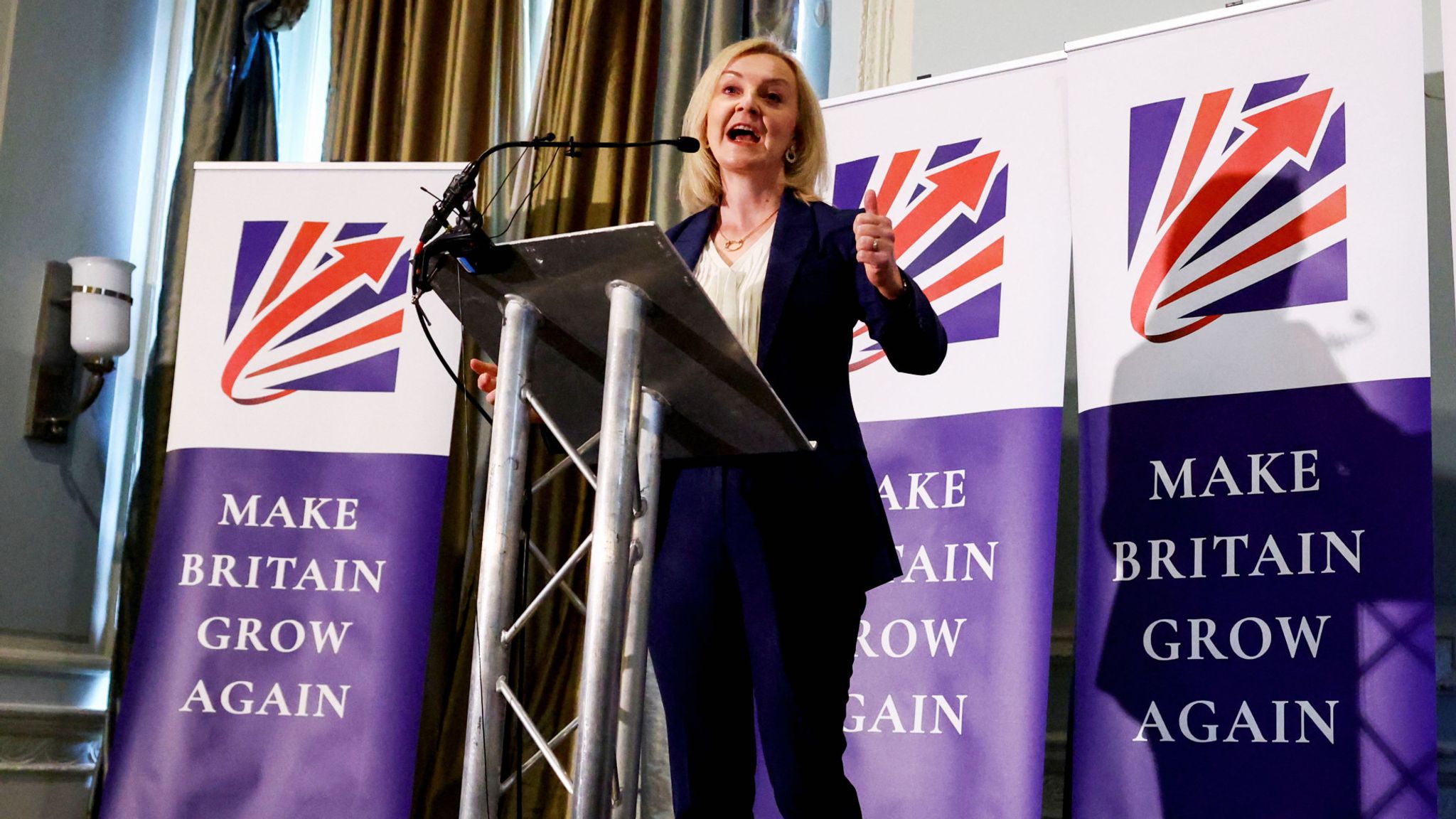 Liz Truss: 'Make Britain grow again' - ex-PM echoes Donald Trump as ...