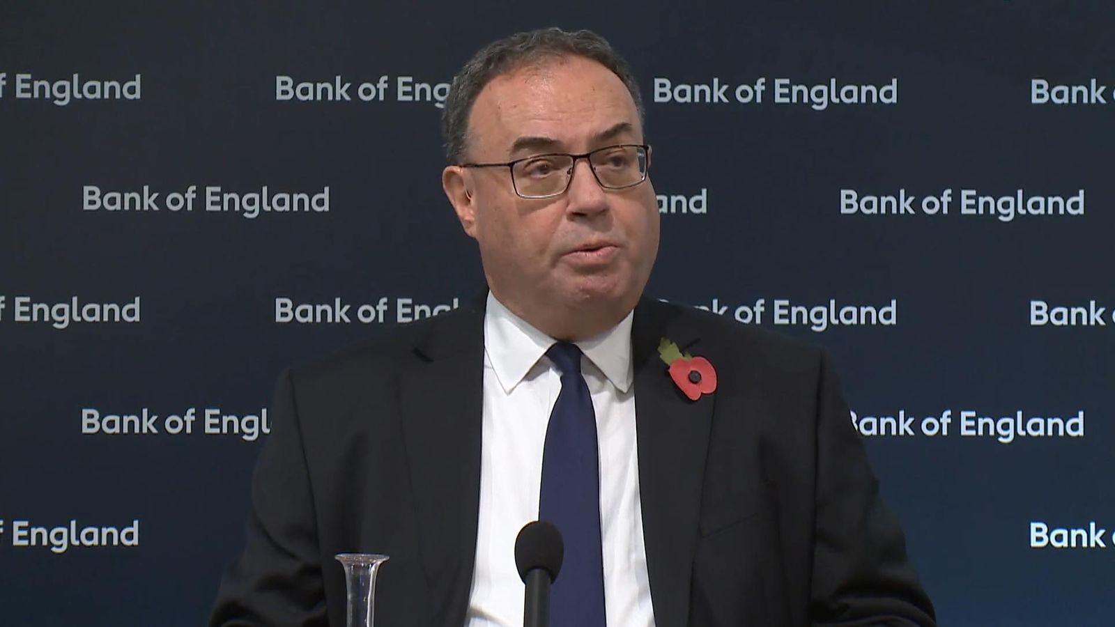 UK economy: Bank of England governor says inflation 'still too high ...