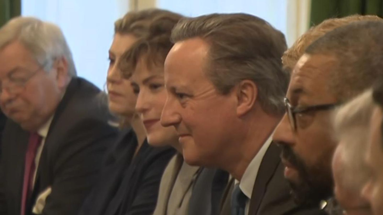 Lord Cameron attends first cabinet in new role as foreign secretary ...