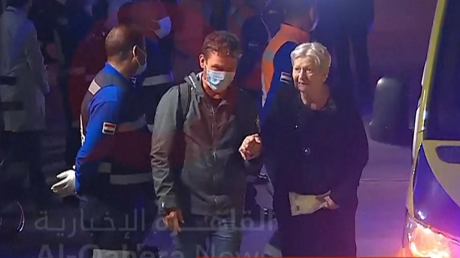 Footage shows Red Cross convoy transporting hostages through the Rafah ...