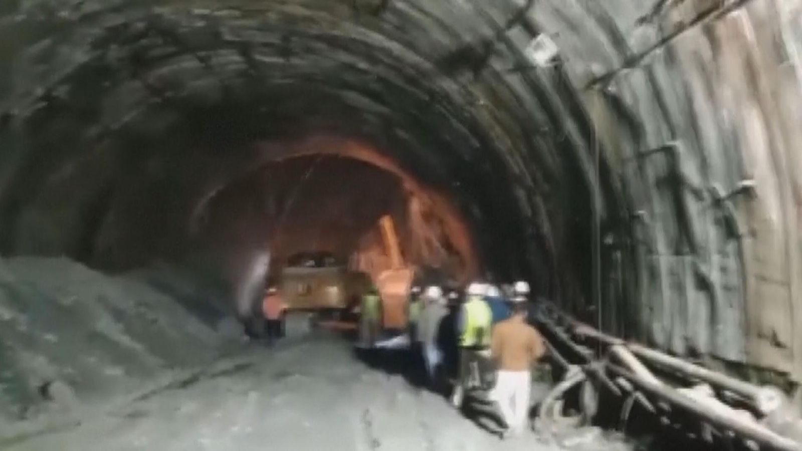 Workers trapped in India after tunnel collapses | World News | Sky News