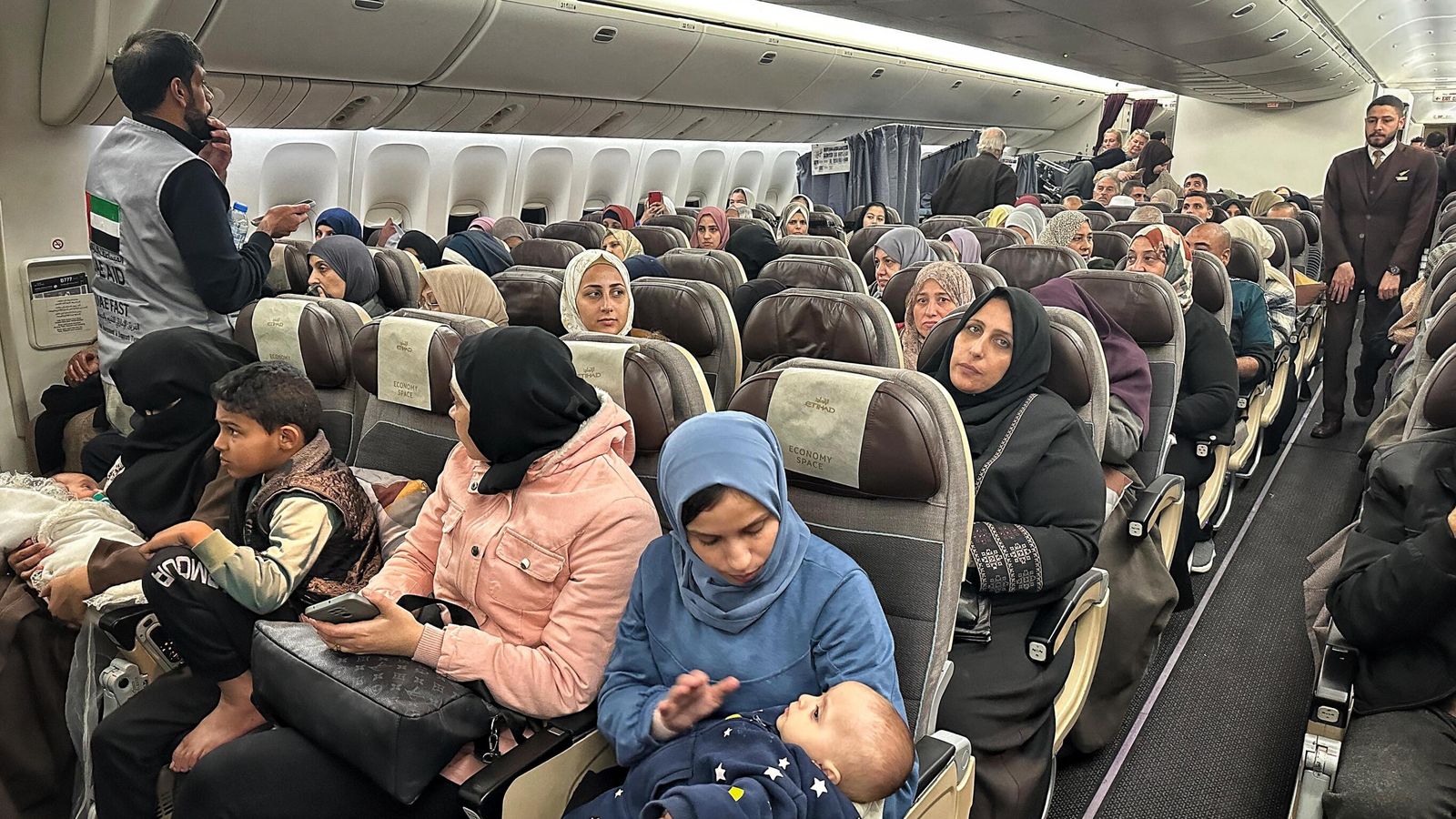 Cancer patients and children evacuated from 'catastrophic' Gaza war ...