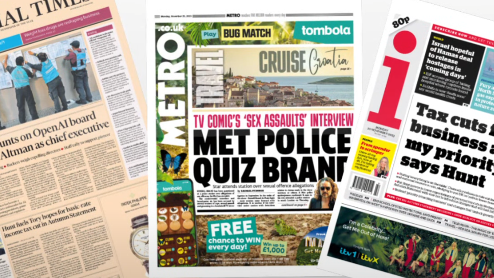 Press Preview: A first look at Monday's front pages | UK News | Sky News