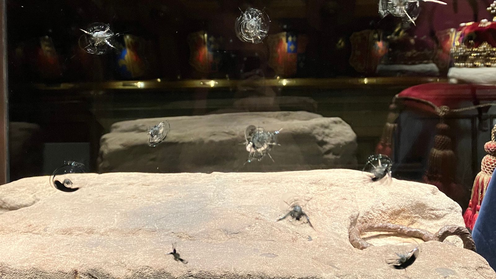 Three arrested after Stone of Destiny targeted in protest at Edinburgh ...