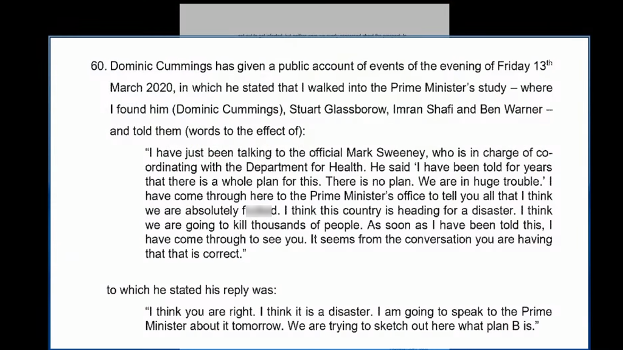 COVID inquiry: No 10 had 'unbelievably bullish' approach to pandemic ...