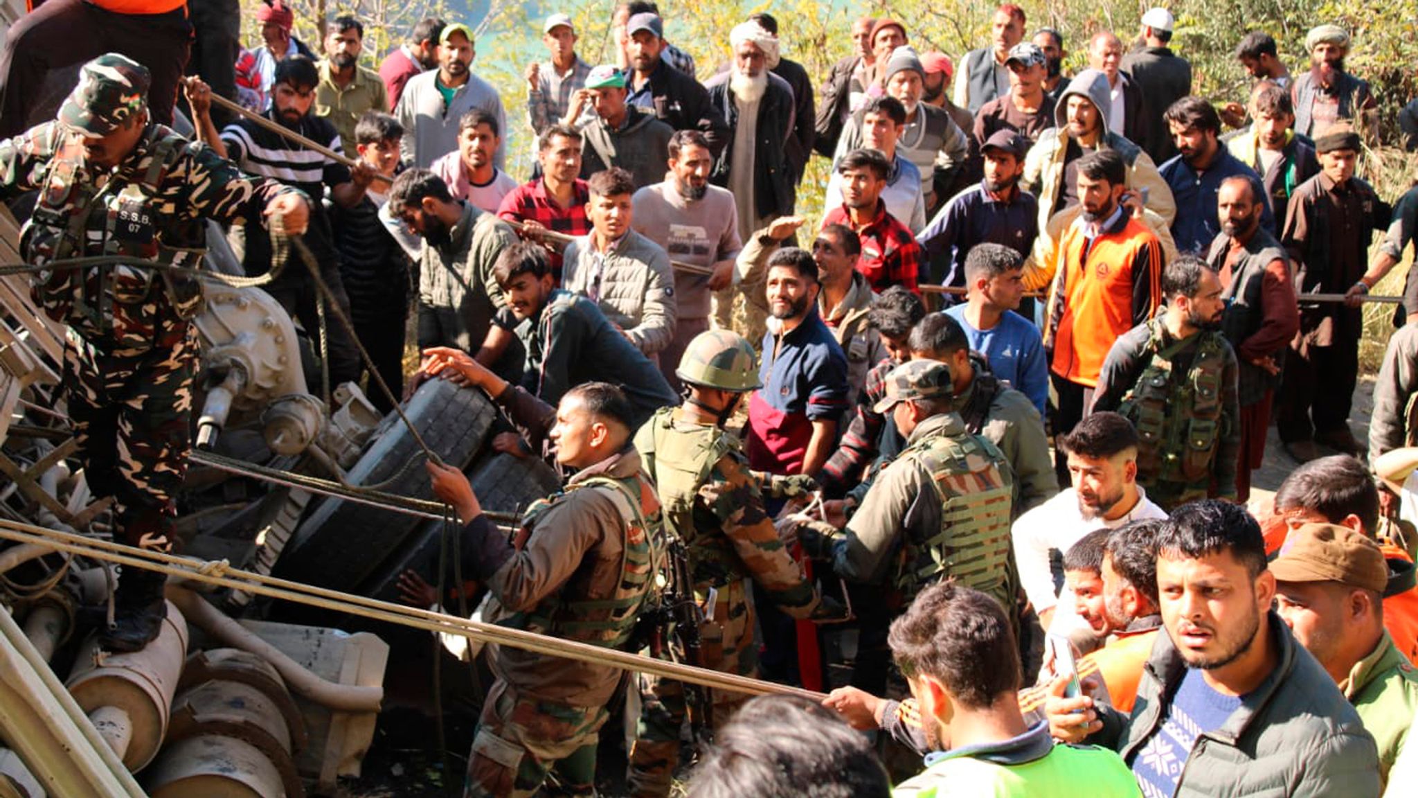 India bus crash: At least 39 dead after vehicle veers off mountain road ...