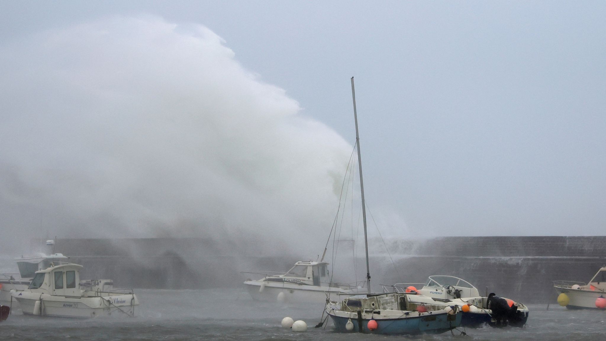 Storm Ciaran: Record-breaking storm batters Channel Islands with 104mph ...