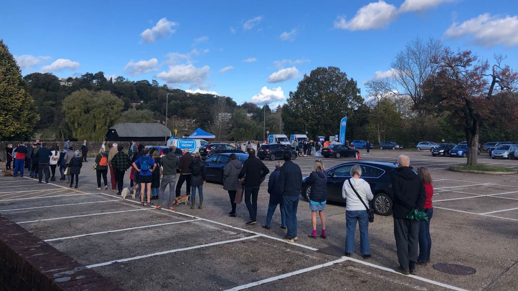 'I'm furious': Long queues form as thousands left without water | UK ...