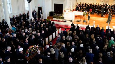 Former US president Jimmy Carter attends memorial service for late wife Rosalynn | US News | Sky ...