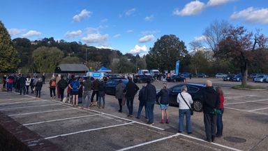 'I'm furious': Long queues form as thousands left without water | UK News | Sky News
