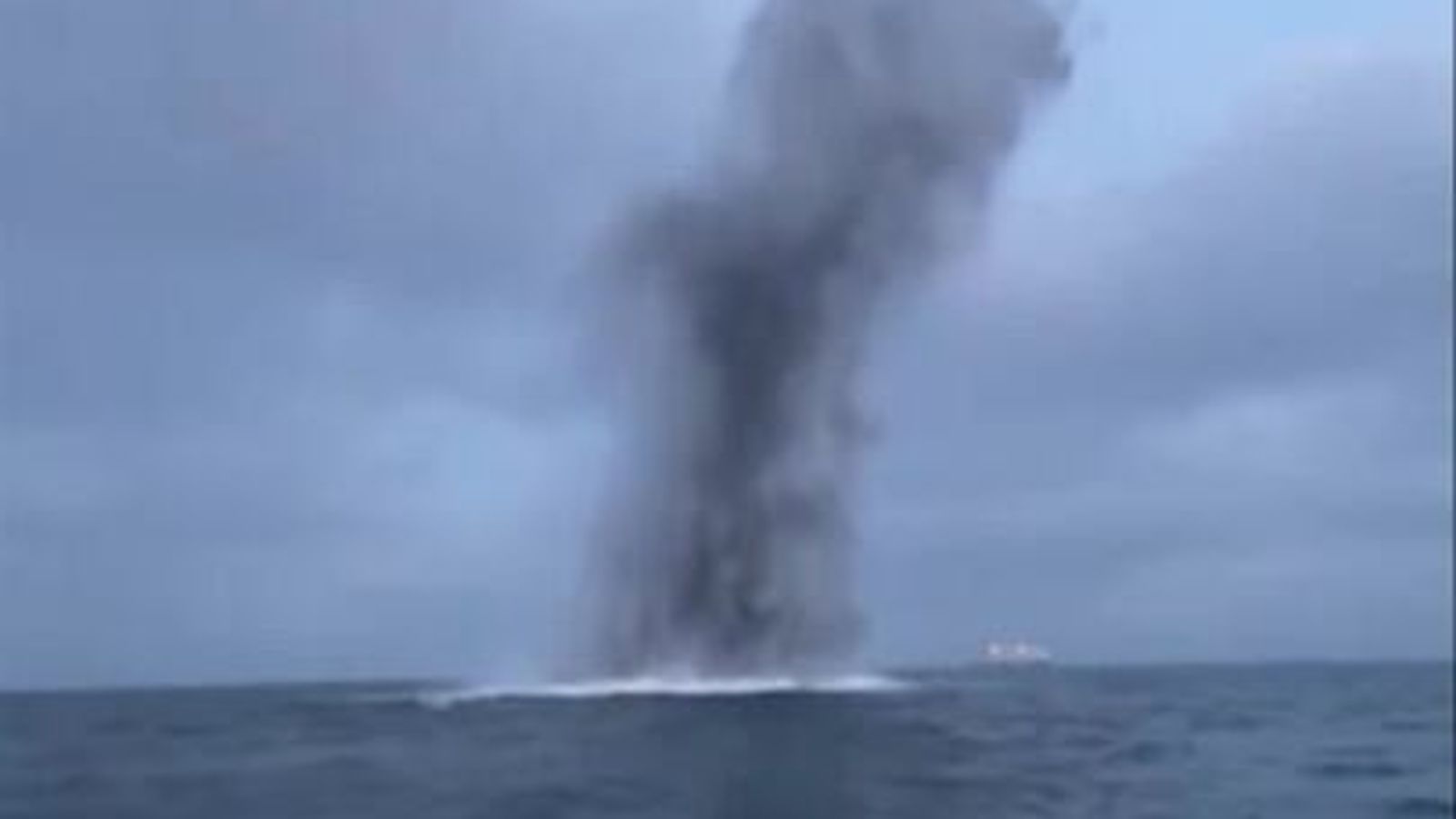 Bomb explodes underwater off coast of Denmark | World News | Sky News
