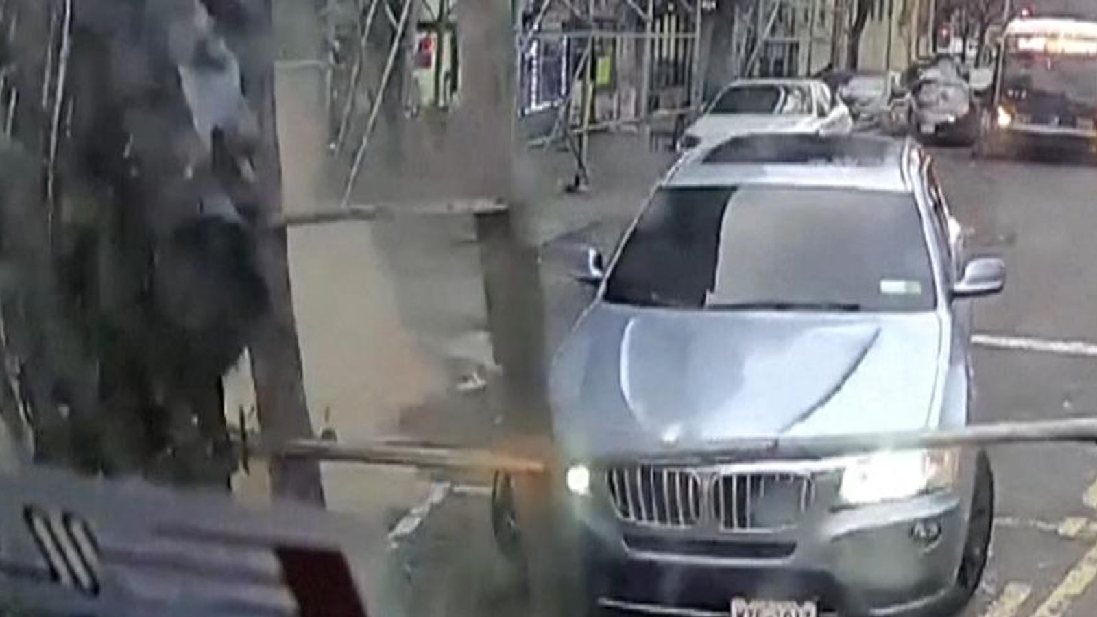 New York: Bronx building collapse caught on camera from approaching bus ...