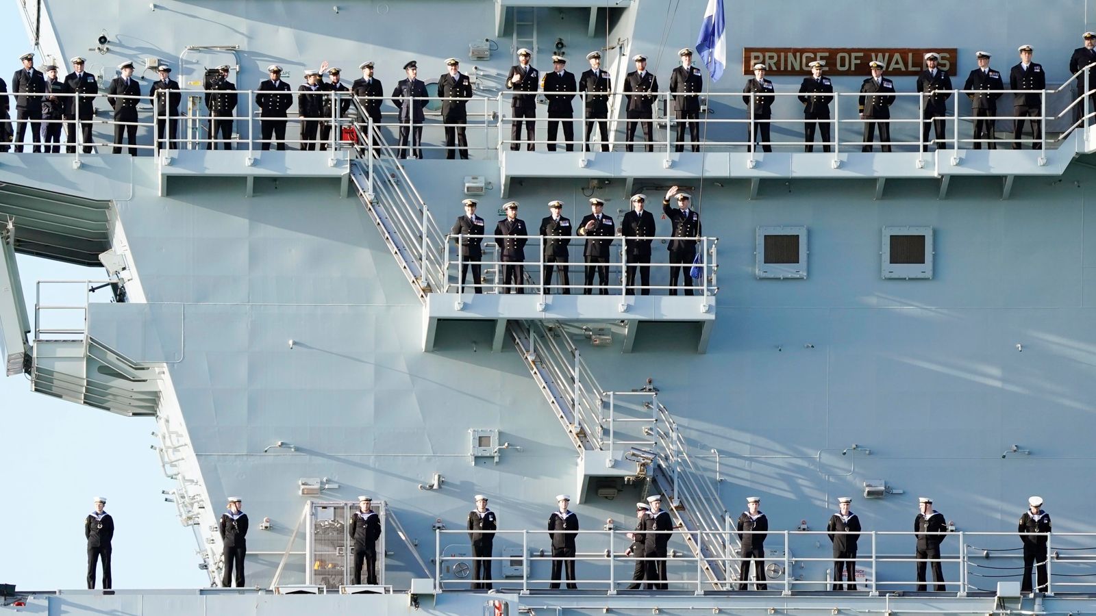 Sailors reunited with loved ones after HMS Prince of Wales arrives at ...