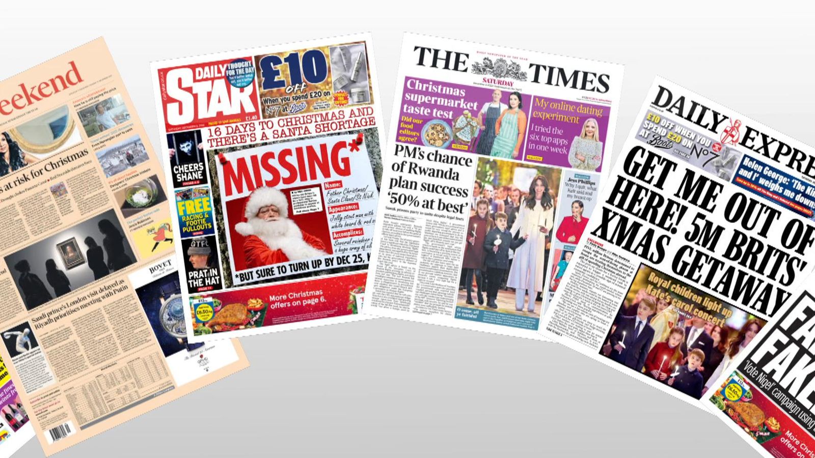 Saturday's national newspaper front pages | UK News | Sky News