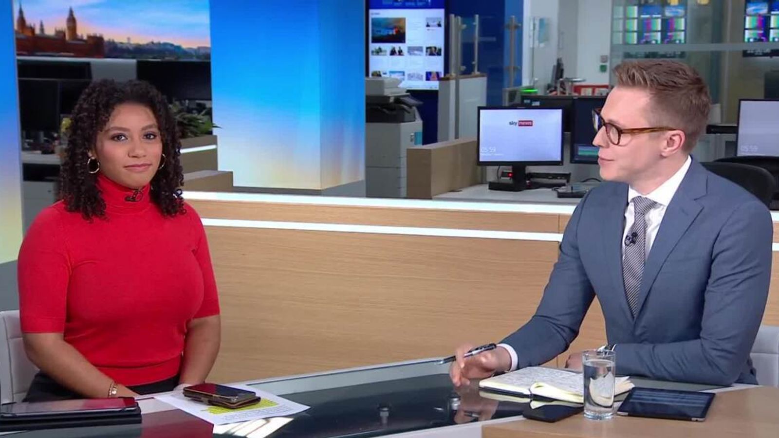Join Gareth Barlow and Mhari Aurora from the new breakfast set | News UK Video News | Sky News