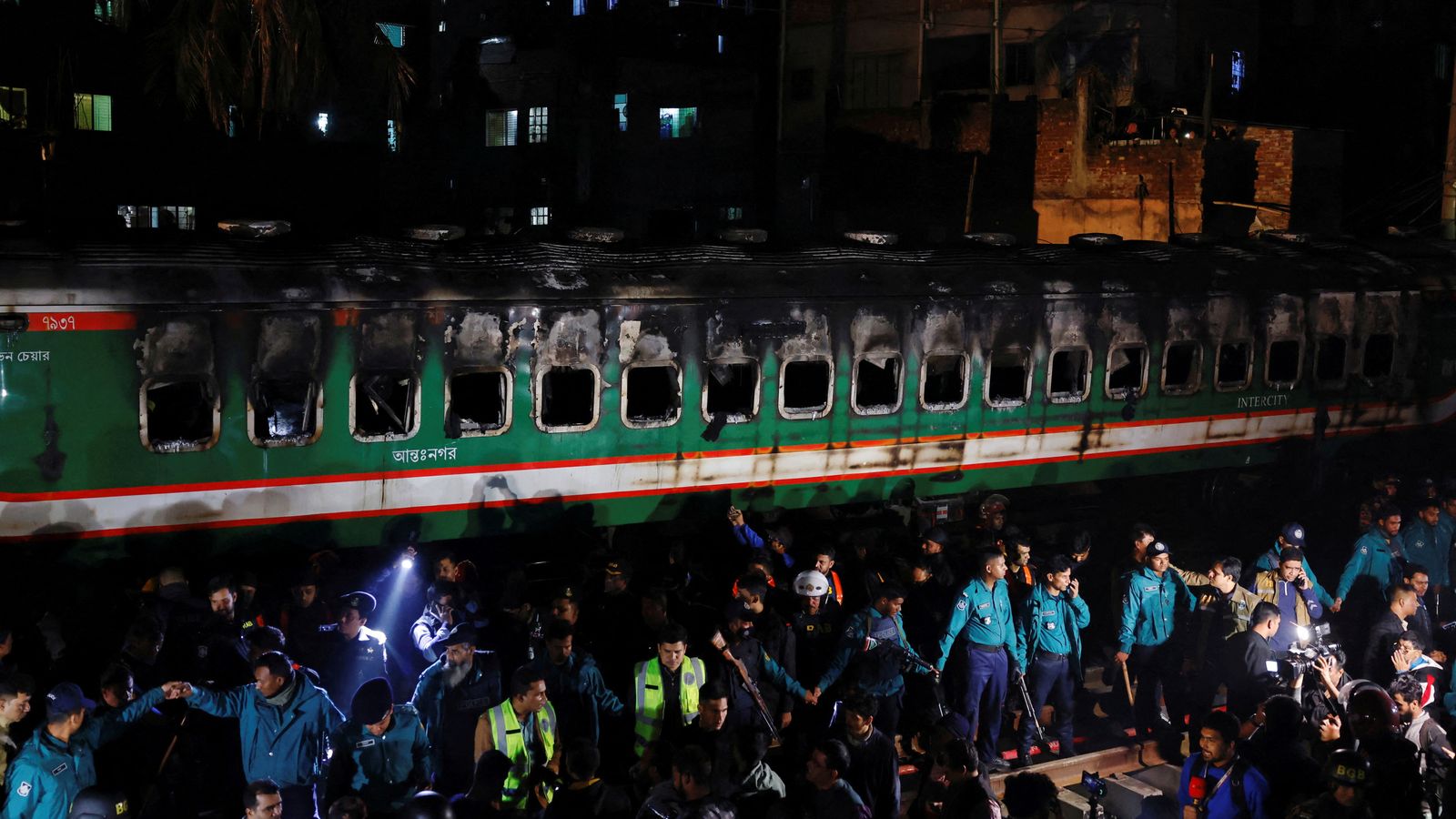 Bangladesh: Child among 4 dead in train 'arson attack' on eve of tense ...