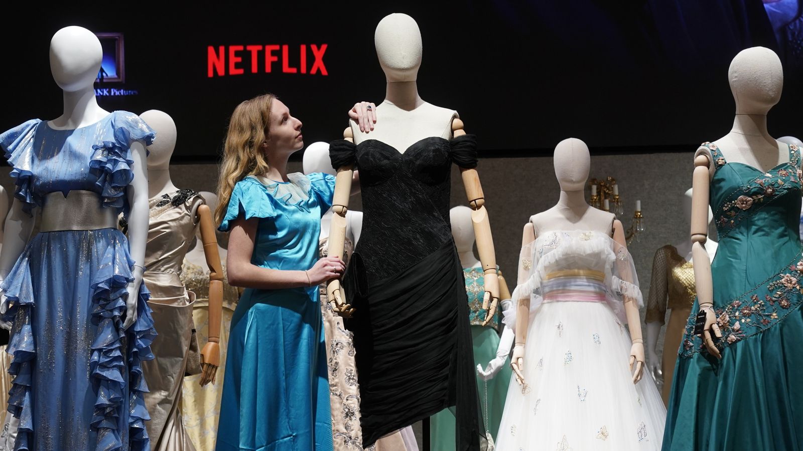 The Crown props: Replicas of Princess Diana's 'revenge dress' and gold ...